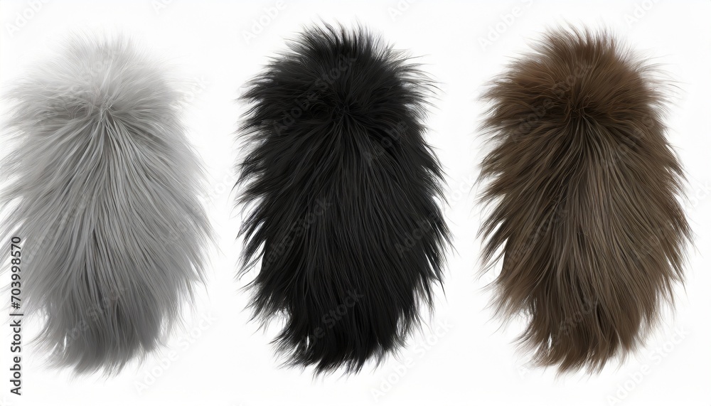 fur hair different textures template bundle pack realistic ai generated ...