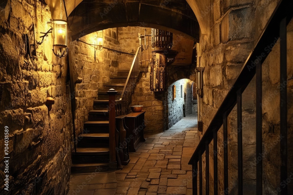 A historical castle tour with secret passages Knights' armory And ...