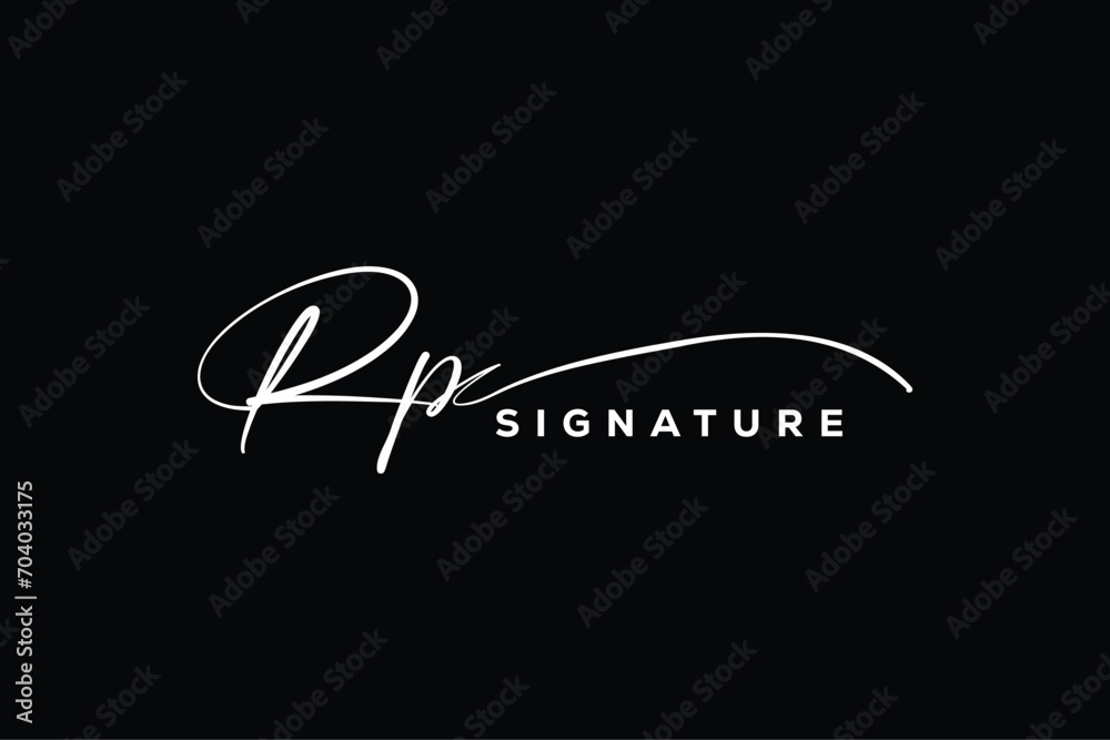 RP initials Handwriting signature logo. RP Hand drawn Calligraphy ...