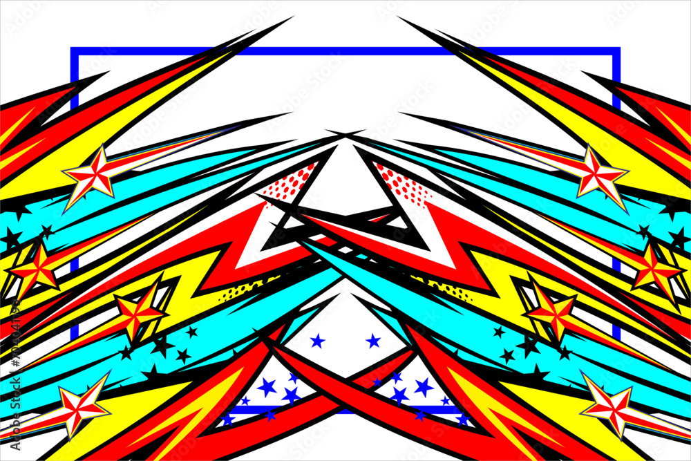 Abstract Racing Vector Background Design with unique line patterns and ...