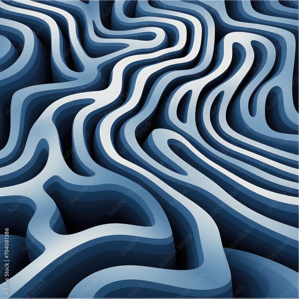 Optical illusion sqaure - The composition should feature flowing lines ...