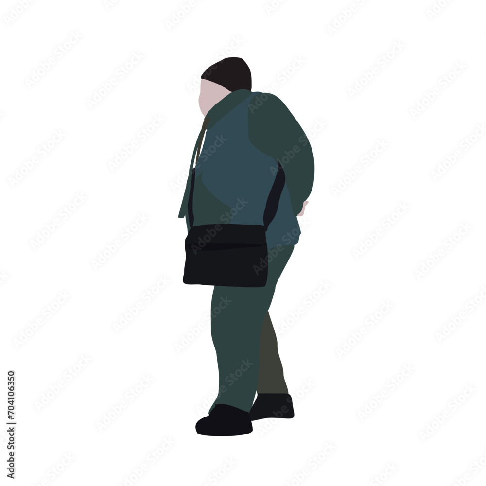 2D image for use as an entourage. Vector flat city infographics. Stock ...