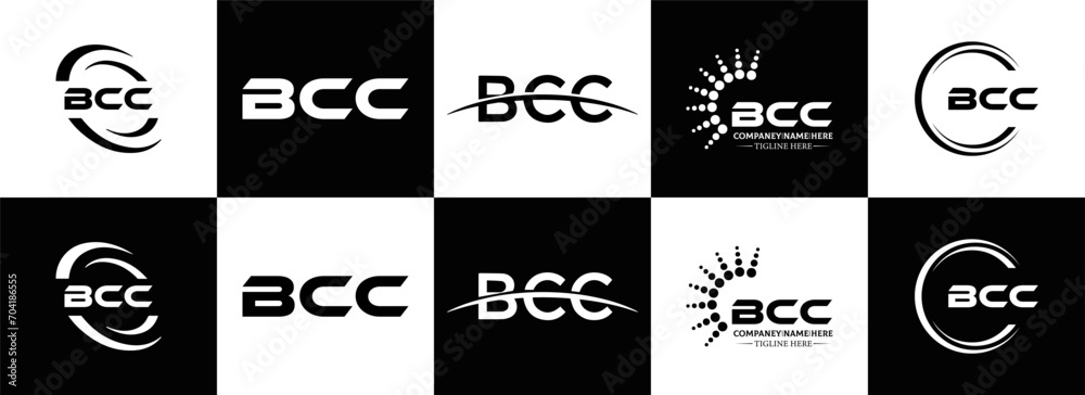 BCC logo. B C C design. White BCC letter. BCC, B C C letter logo design ...