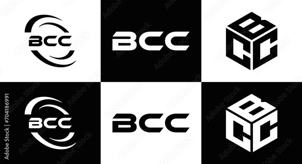 BCC logo. B C C design. White BCC letter. BCC, B C C letter logo design ...