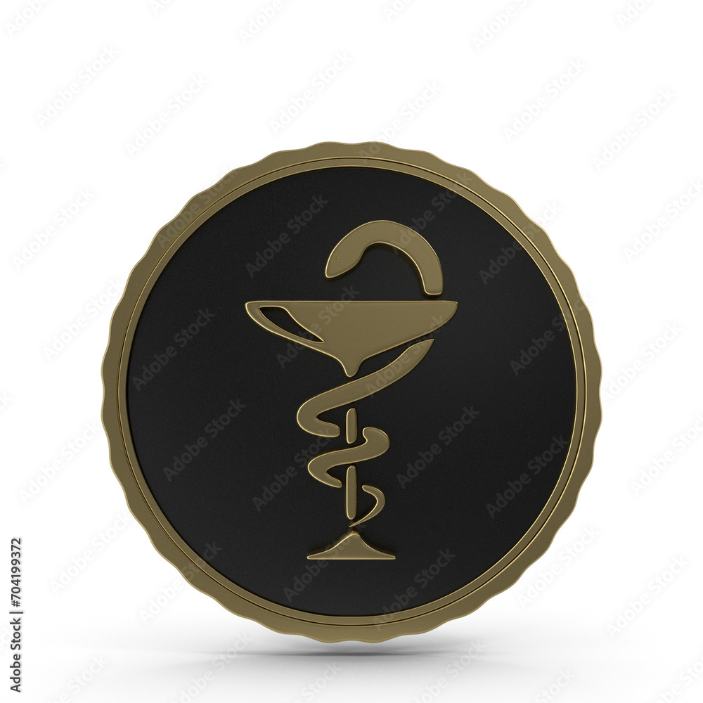 Foto de Realistic Caduceus Medical Symbol 3D Model - High-Resolution ...