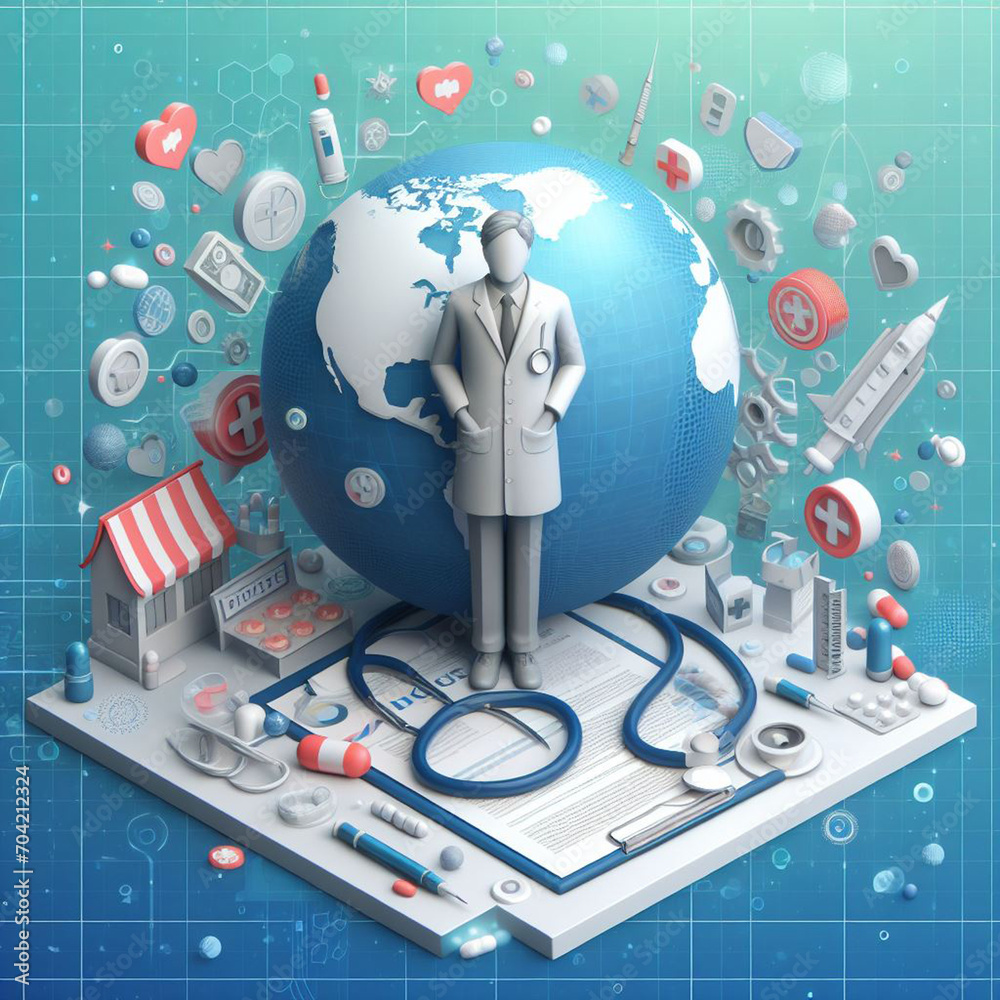 International doctors day theme logo Image 3d Photo celebrate doctors ...