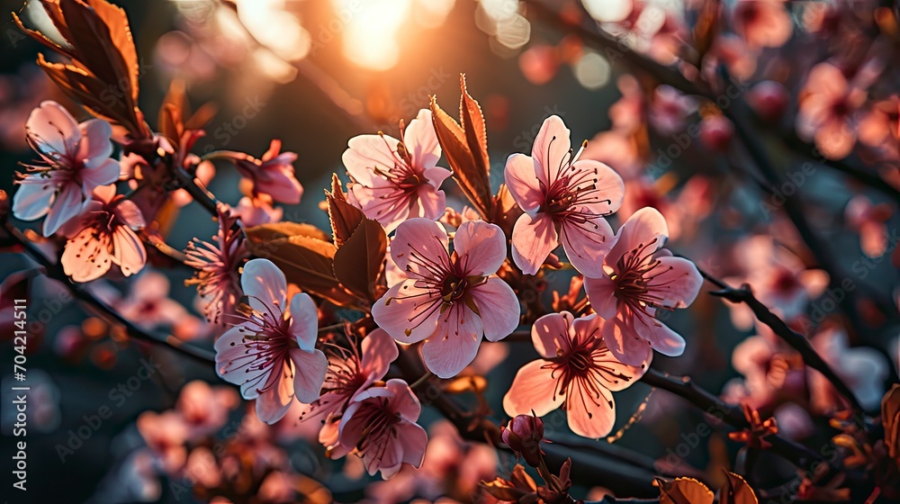Sakura Blossoms Background, Wallpaper Pictures, Background Hd Stock ...