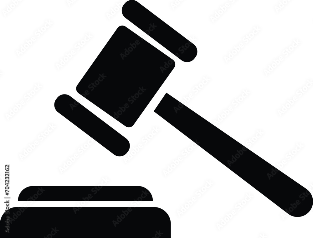 Gavel icon vector, Hammer symbol, Gavel icon vector for web and mobile ...