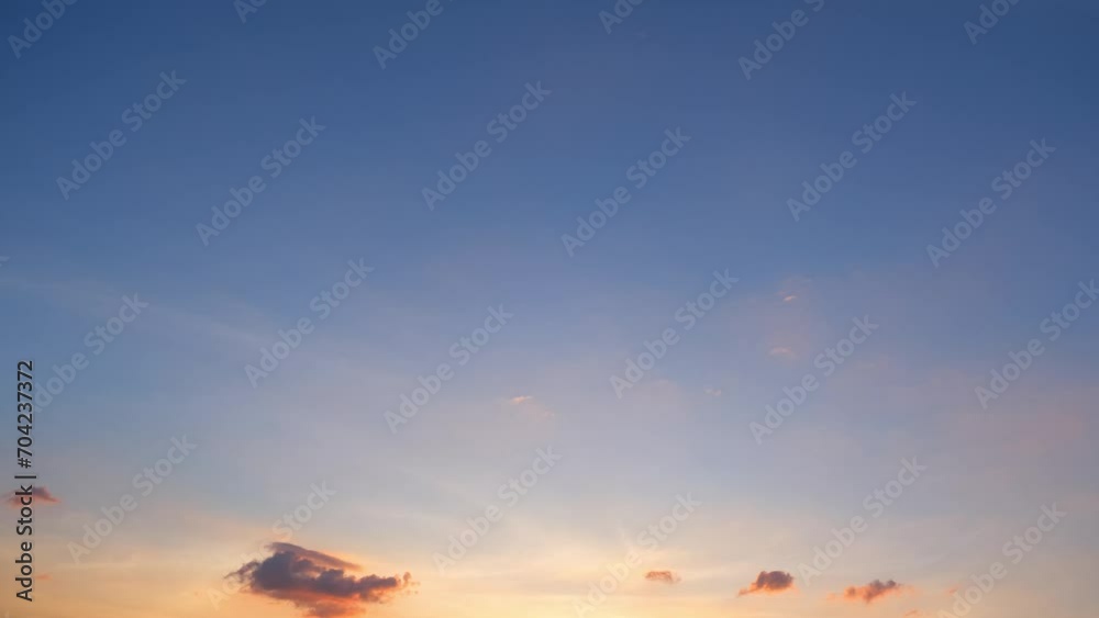 Swiftly evolving, the sunset sky morphs into a masterpiece. Clouds in ...