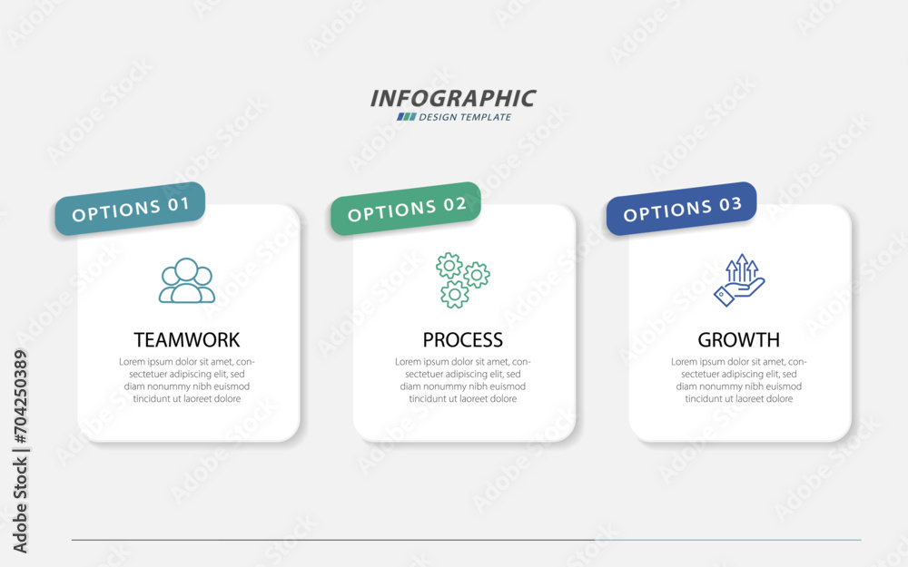 Timeline Creator infographic template. 3 Step timeline journey ...