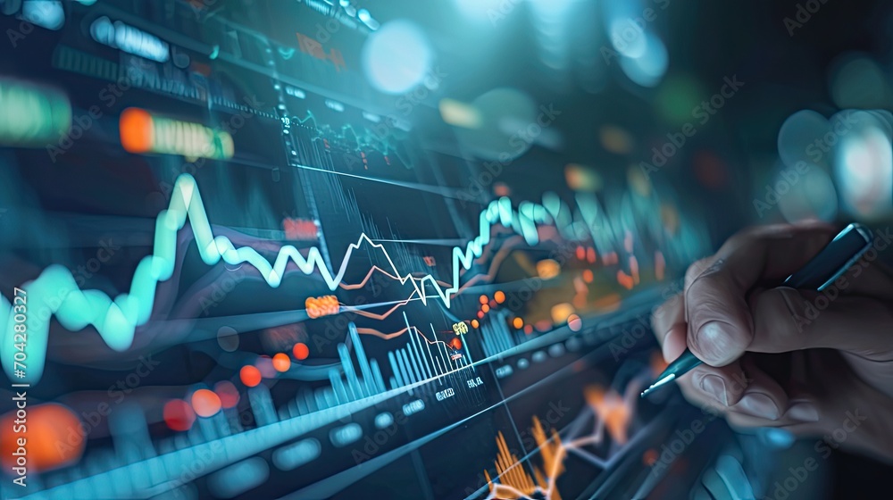 financial, finance, investment, chart, graph, invest, interface ...