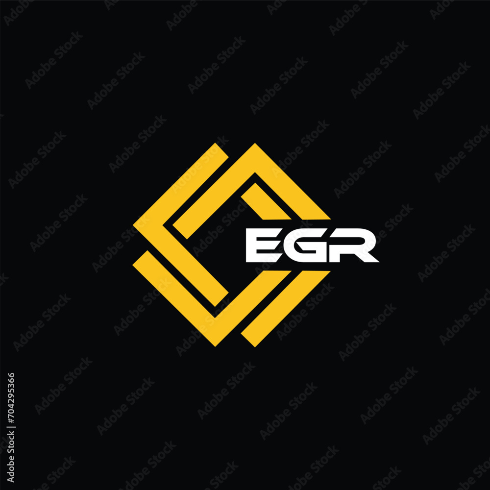 EGR letter design for logo and icon.EGR typography for technology ...