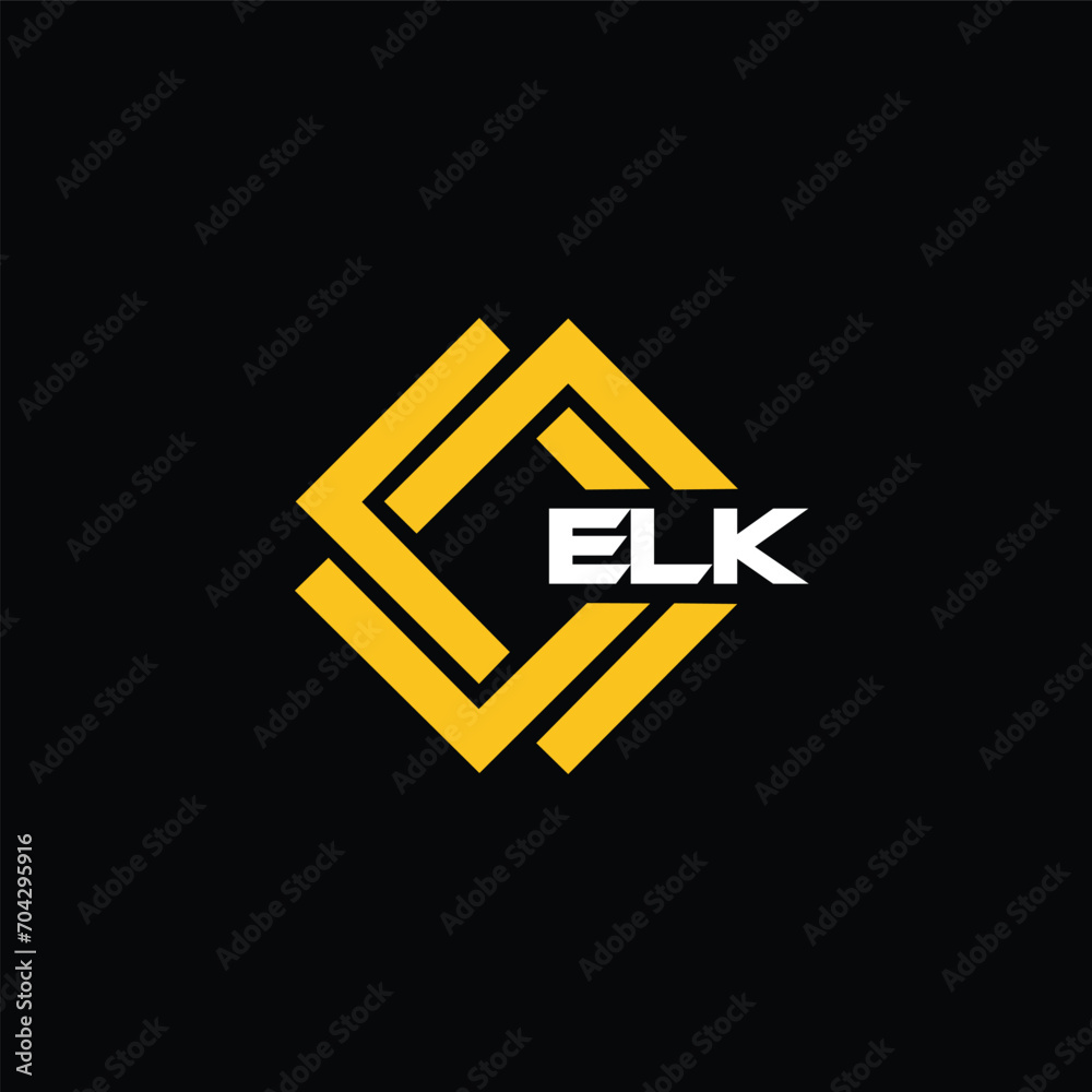 ELK letter design for logo and icon.ELK typography for technology ...