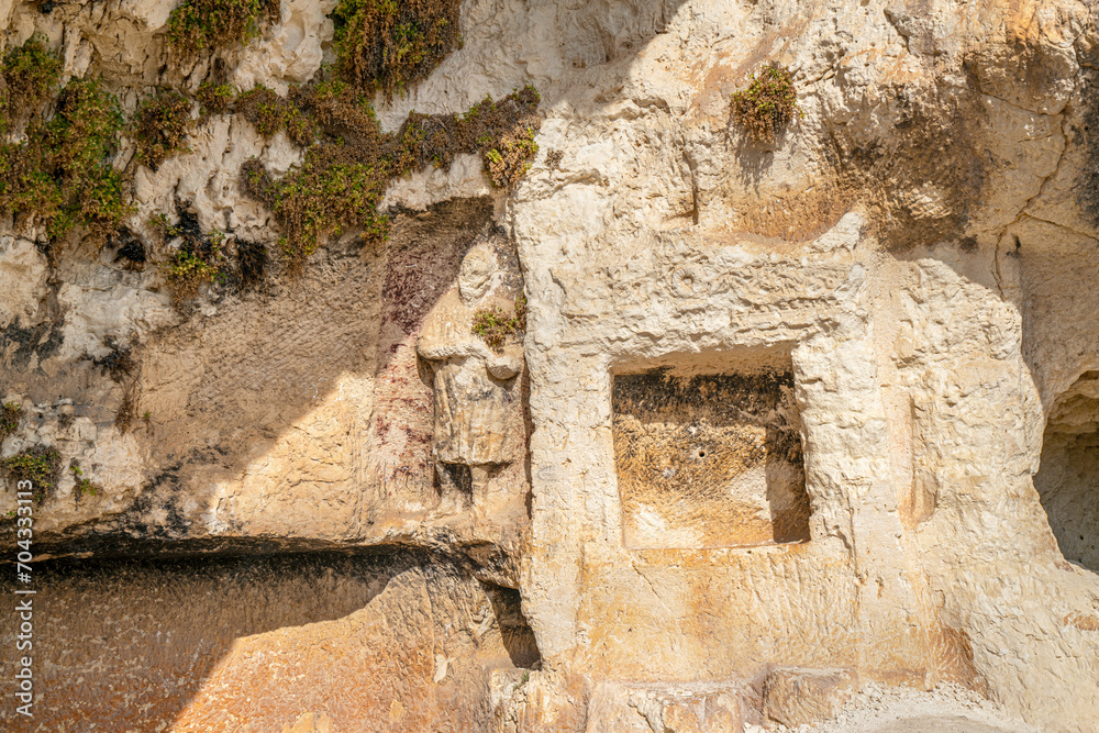 Adamkayalar (literally "man-rocks") is a location in Mersin, Turkey ...