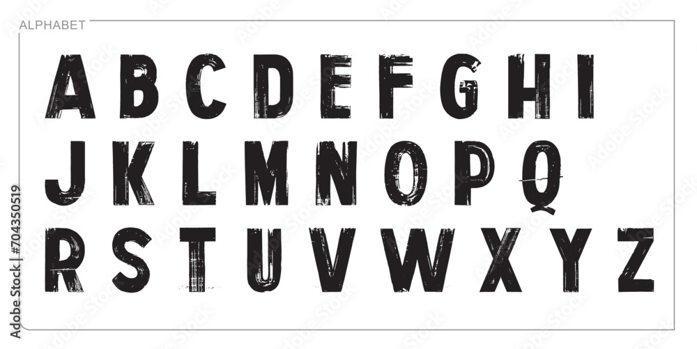 Alphabet Split Monogram, Split Letter Monogram, Alphabet Frame Font ...