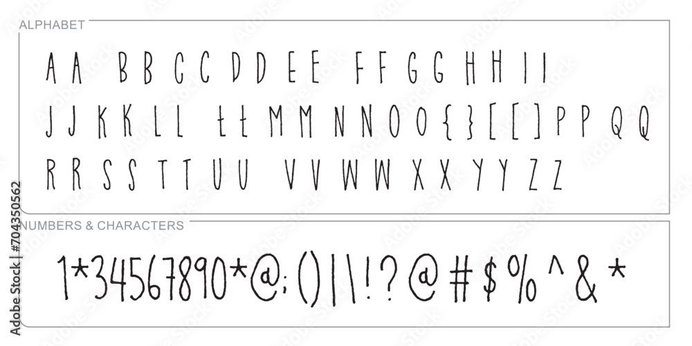 Alphabet Split Monogram, Split Letter Monogram, Alphabet Frame Font ...