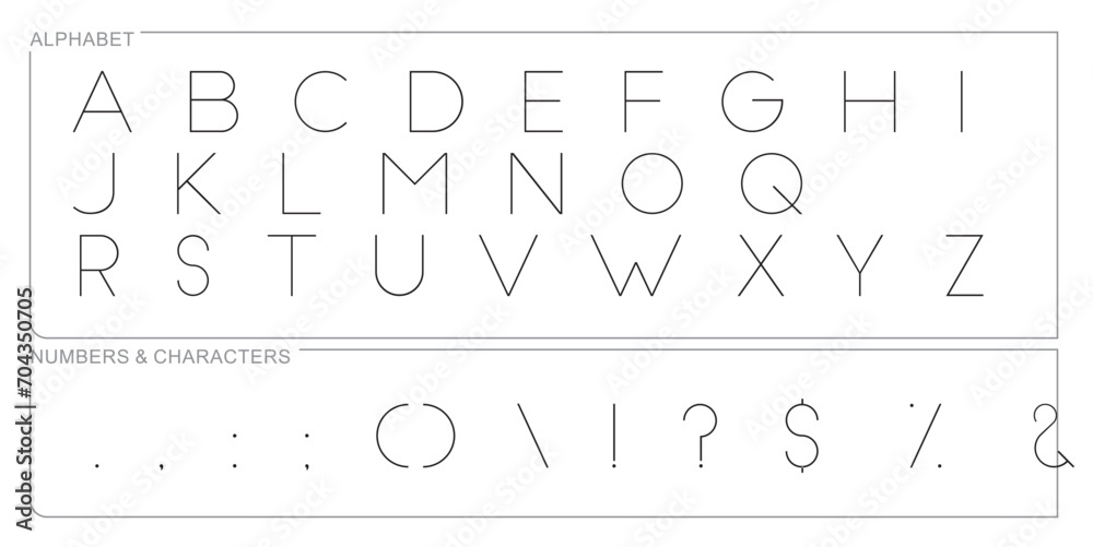 Alphabet Split Monogram, Split Letter Monogram, Alphabet Frame Font ...