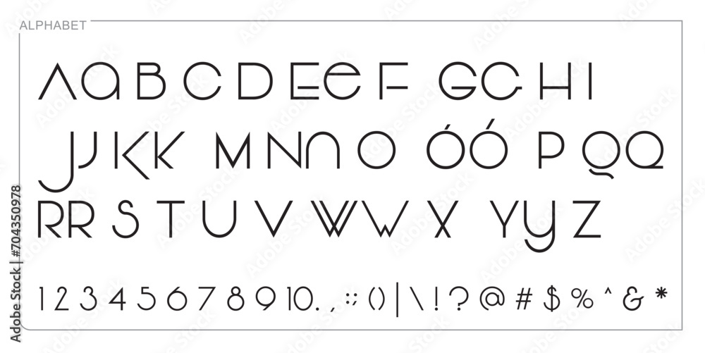 Alphabet Split Monogram, Split Letter Monogram, Alphabet Frame Font ...