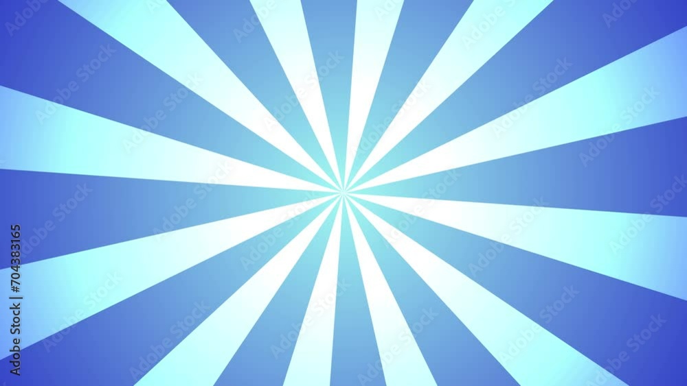 Blue and White Cartoon Spiral Background Design rotation Animation with ...