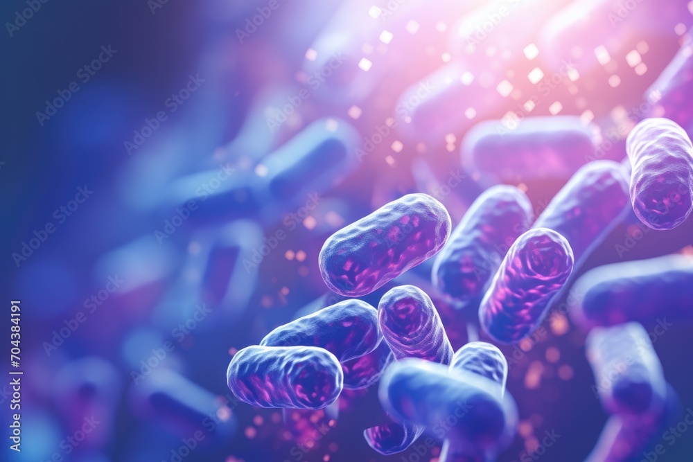 Escherichia Coli Bacterium Li As Part Of Intestinal Normal Flora