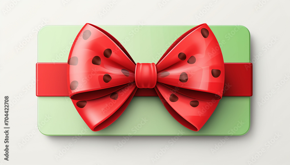 Create a unique gift card design with the watermelon and red bow ...
