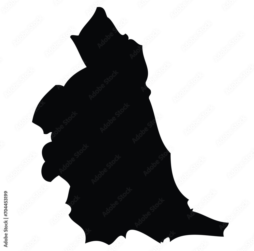 North East England - map of the region of the country England Stock ...