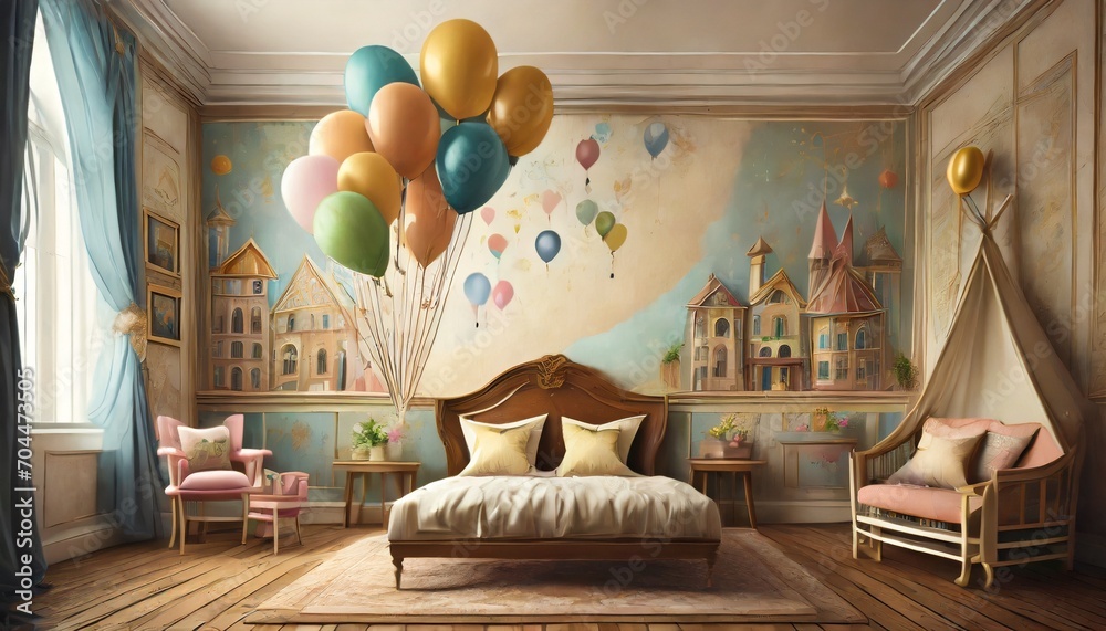 the old magic city photo wallpapers for the children s room background ...