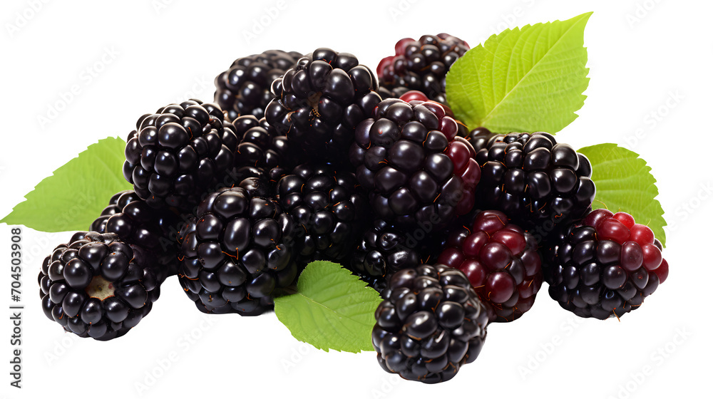 Marionberry, transparent background, high-resolution image, hybrid ...