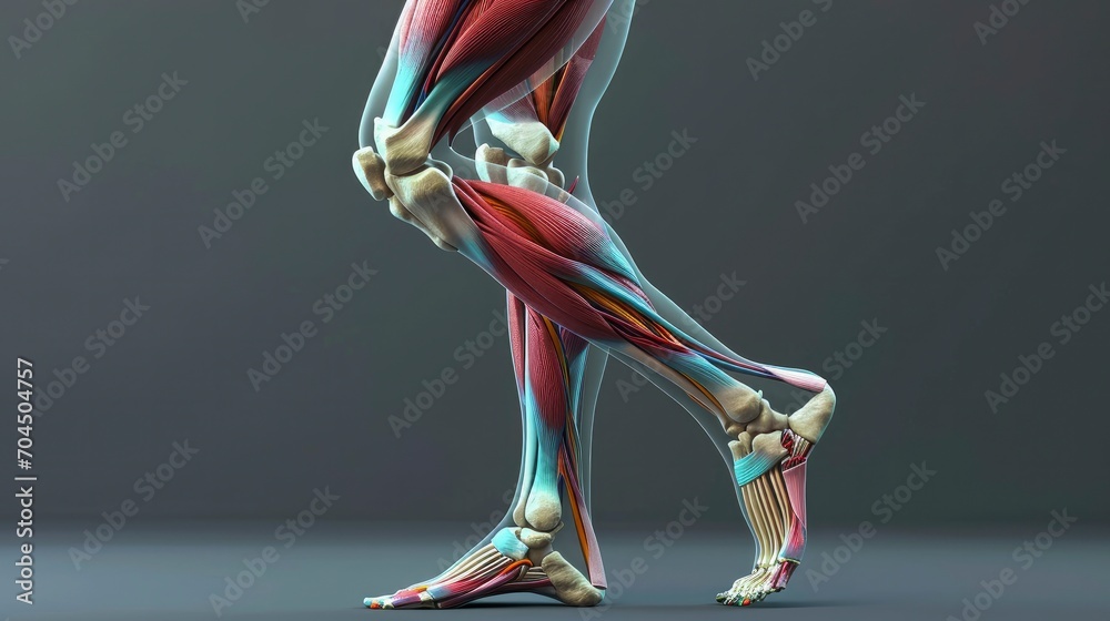Poster Conceptual anatomy healthy skinless human body muscle system ...