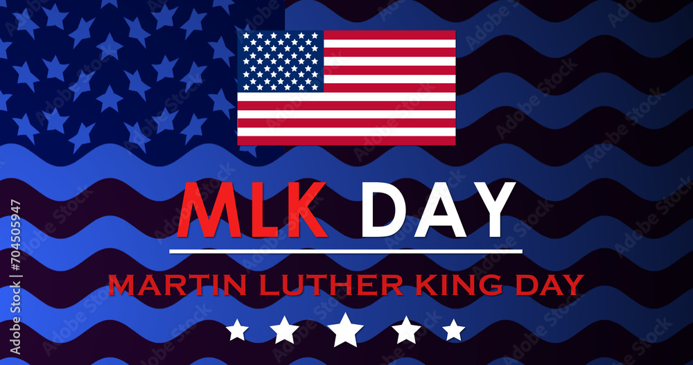 Martin Luther King Jr Day, MLK Day celebrate civil rights in US banner ...