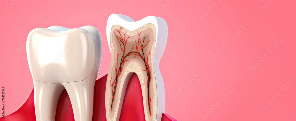 Cross section of teeth anatomy. , world Oral day, world dentist day ...