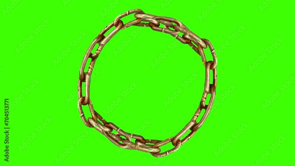 Vidéo Stock video of circle chain on white background. circle chain on ...