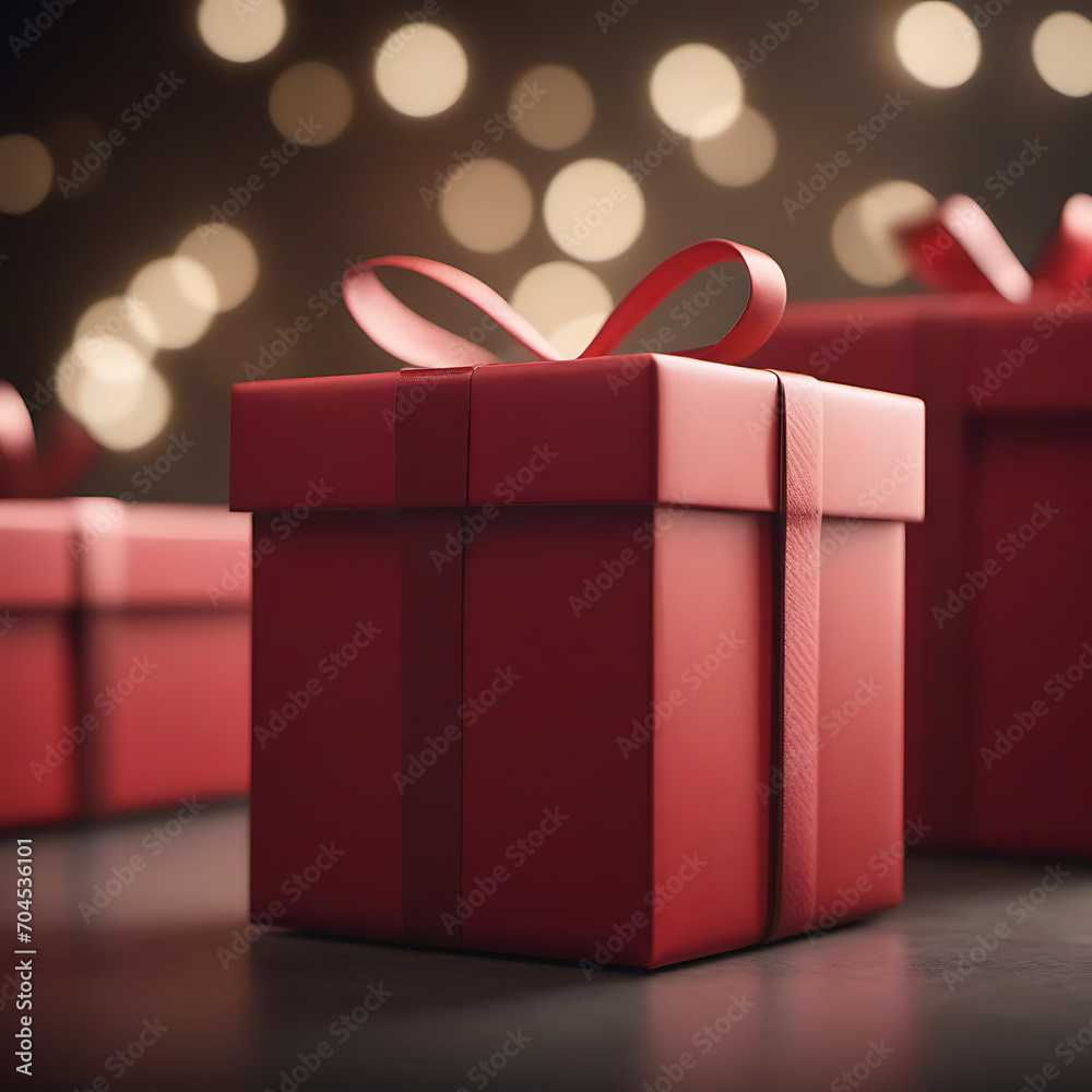 Crimson Elegance Unveiled: Array of Red Gift Boxes with Intricate Bows ...