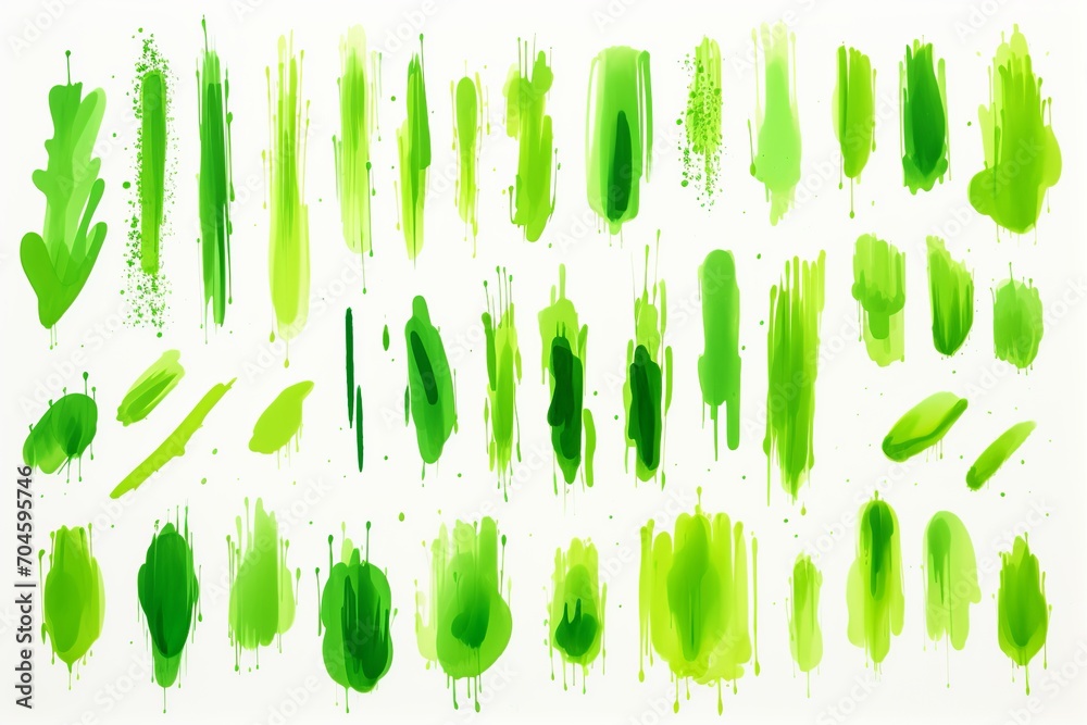 Explore this dynamic collection of green marker paint textures ...