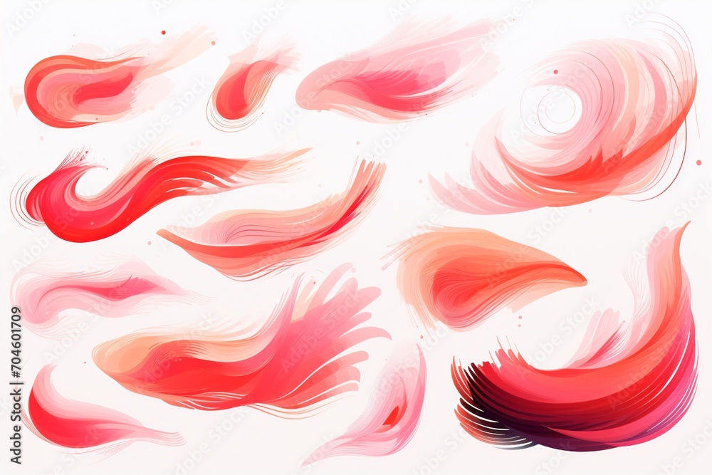 xplore this captivating compilation of dynamic red marker strokes ...