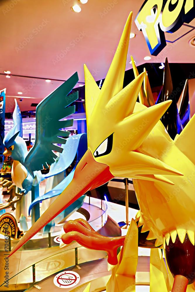 OSAKA,JAPAN - SEP 15, 2023: Photo of the statue of the legendary bird ...