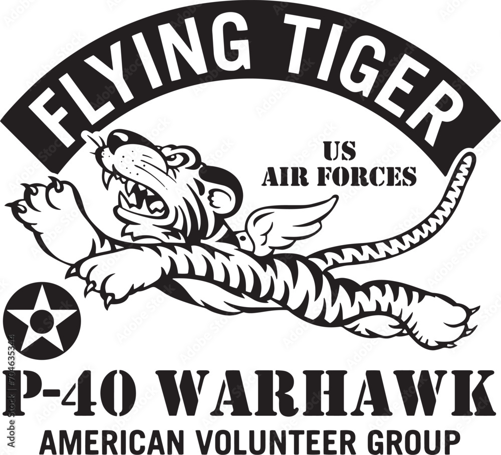 Nose Art Pin-Up Girls Flying Tiger AVG WWII Military Illustration Aviation History Vintage Nose ...