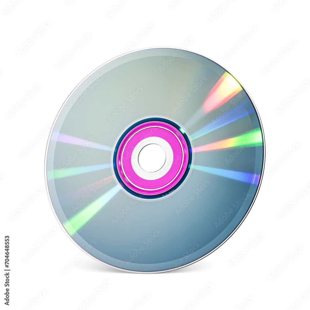 DVD-RW, CD-RW rewritable disk for music, video, movie or data storage ...