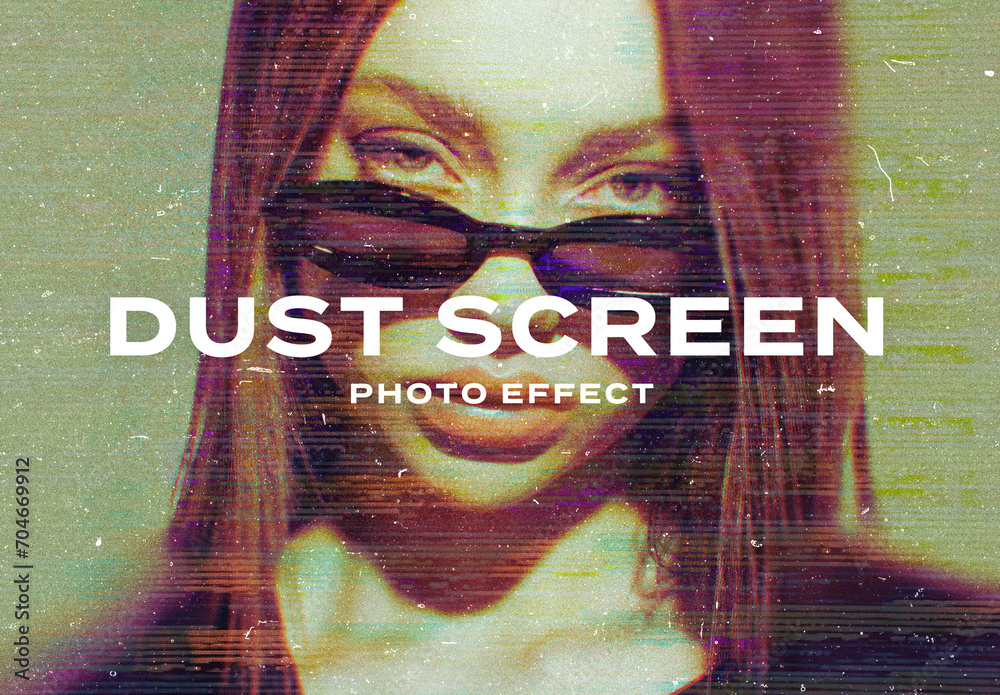 Dust Screen Glitch Display TV CRT Photo Effect Paper Texture Template ...