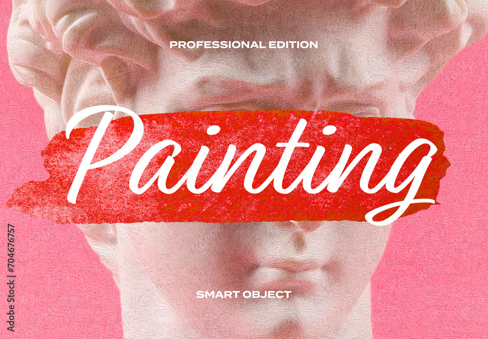 Painting Drawing Oil Paint Art Photo Effect Paper Texture Template ...