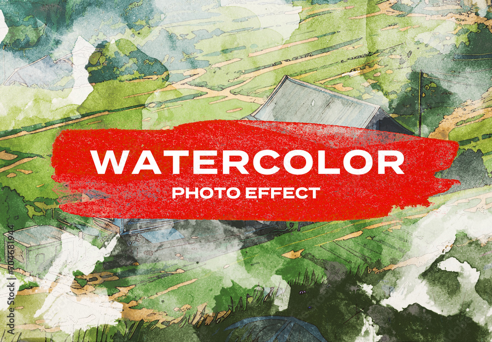 Watercolor Painting Paint Drawing Art Photo Effect Paper Texture ...