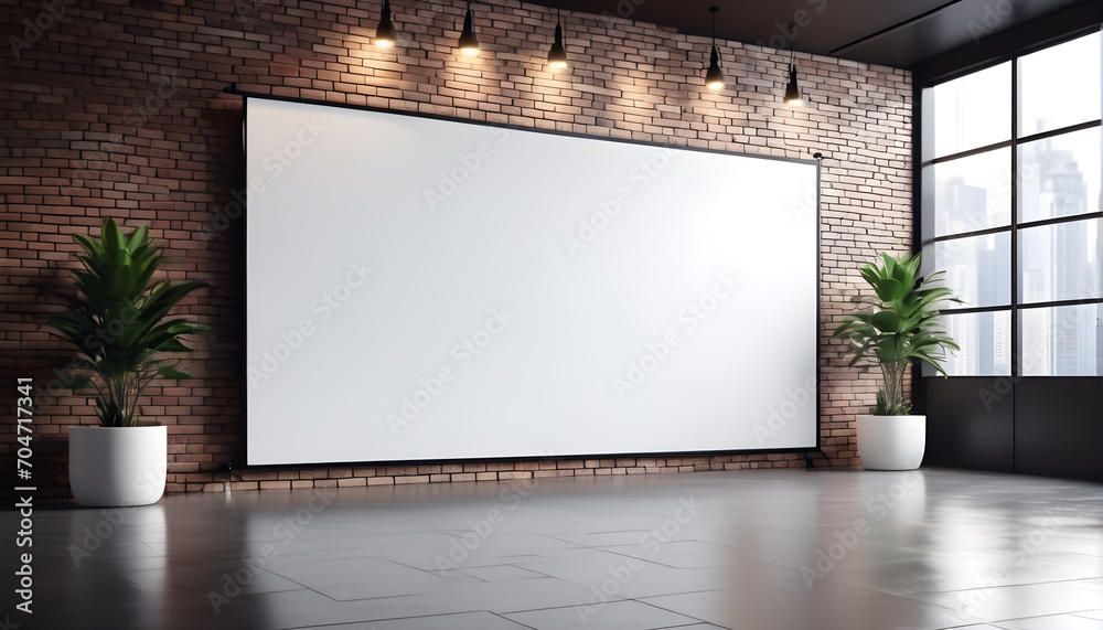 Blank Bannar, Display, Notice board, screen, advertising billboard ...