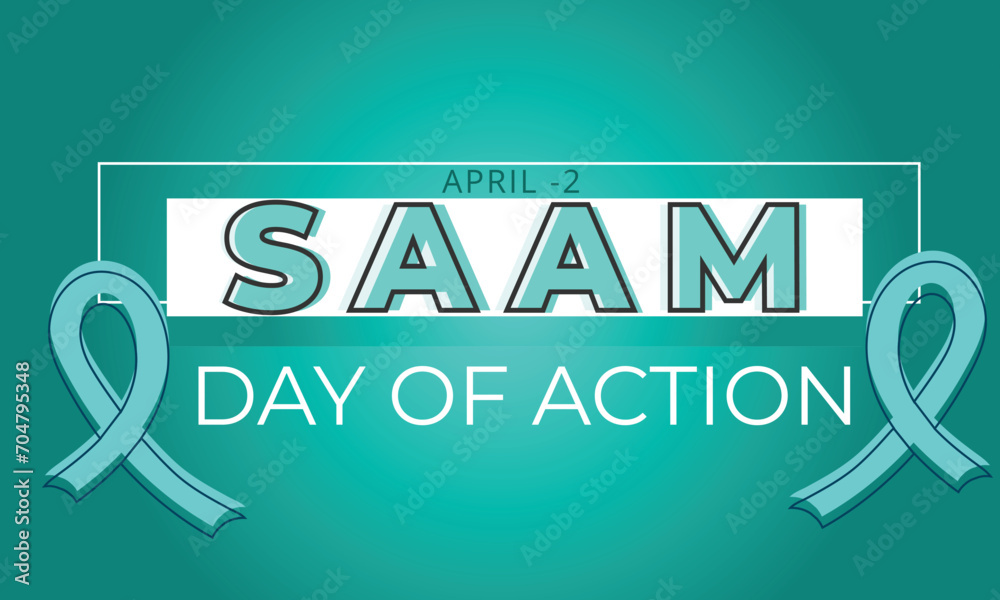 Saam Day of Action. background, banner, card, poster, template. Vector ...