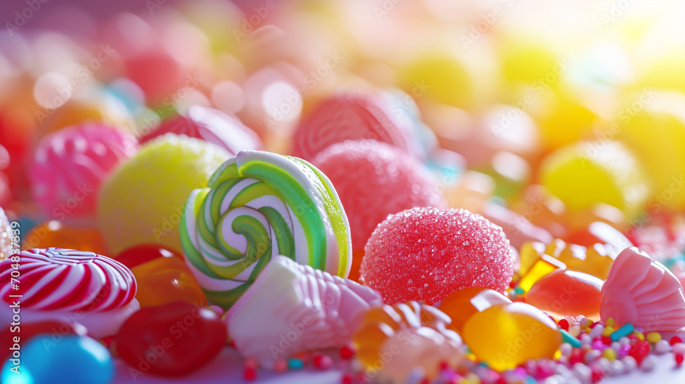 Colorful candies and various tasty sweets background wallpaper ...