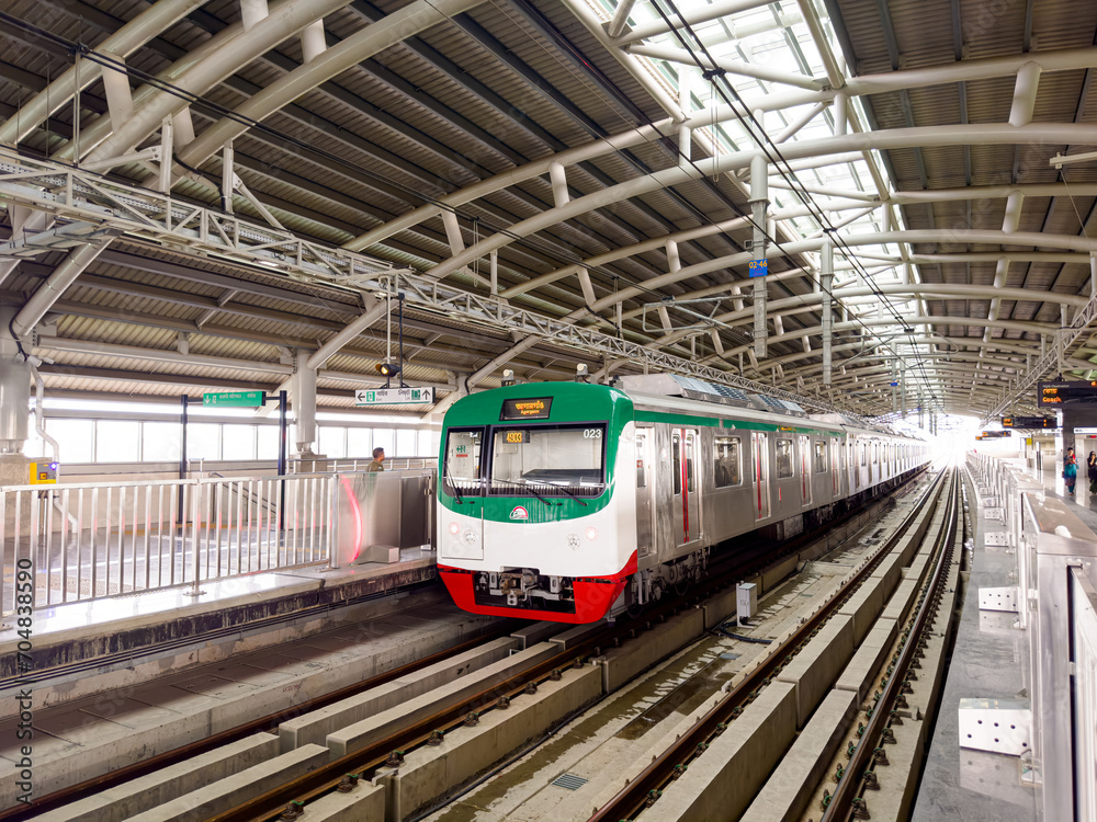 Dhaka Metro Rail Project. Dhaka Skyline. Mass Rapid Transport of Dhaka ...