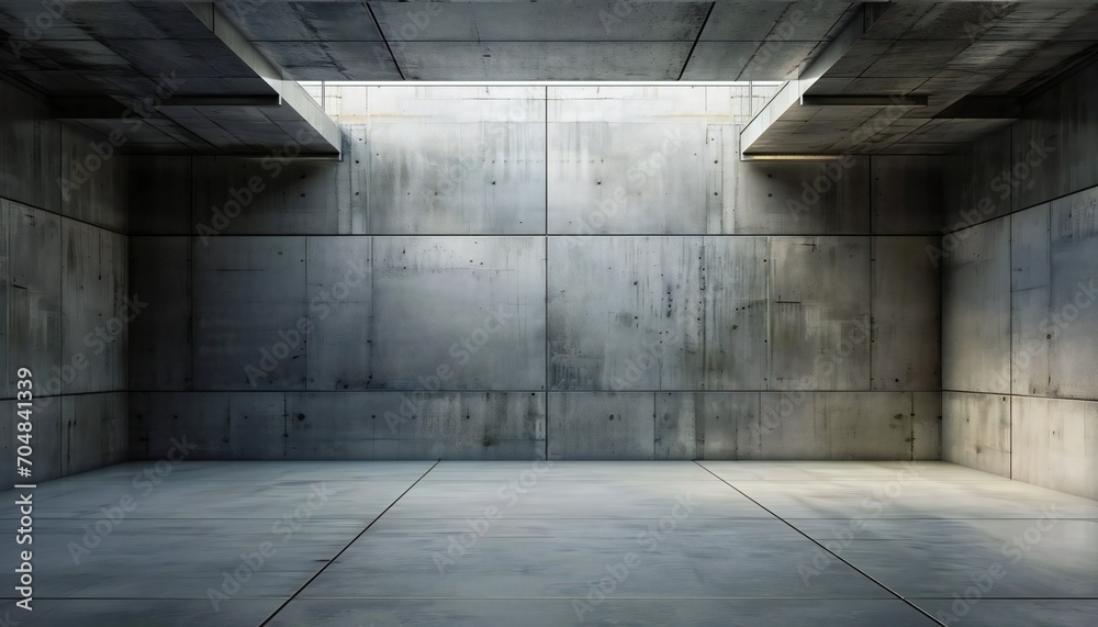 concrete room. Modern Huge Concrete Material Empty Hall. empty modern ...