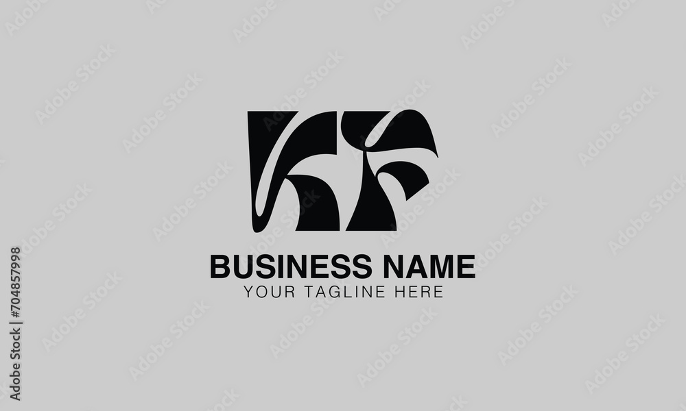 KF K kf initial logo | initial based abstract modern minimal creative ...