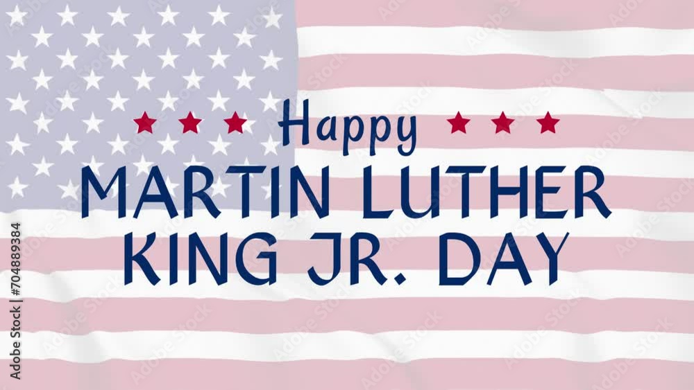 Vidéo Stock Martin Luther King Jr. Day animation with fade up text ...