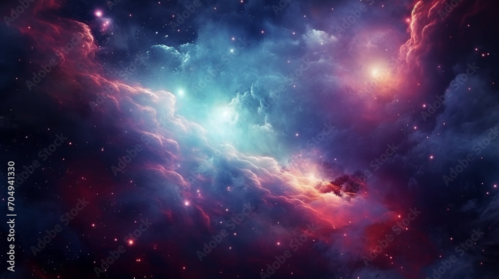Mystical Star Nebula Background A mystical and vibrant star nebula ...