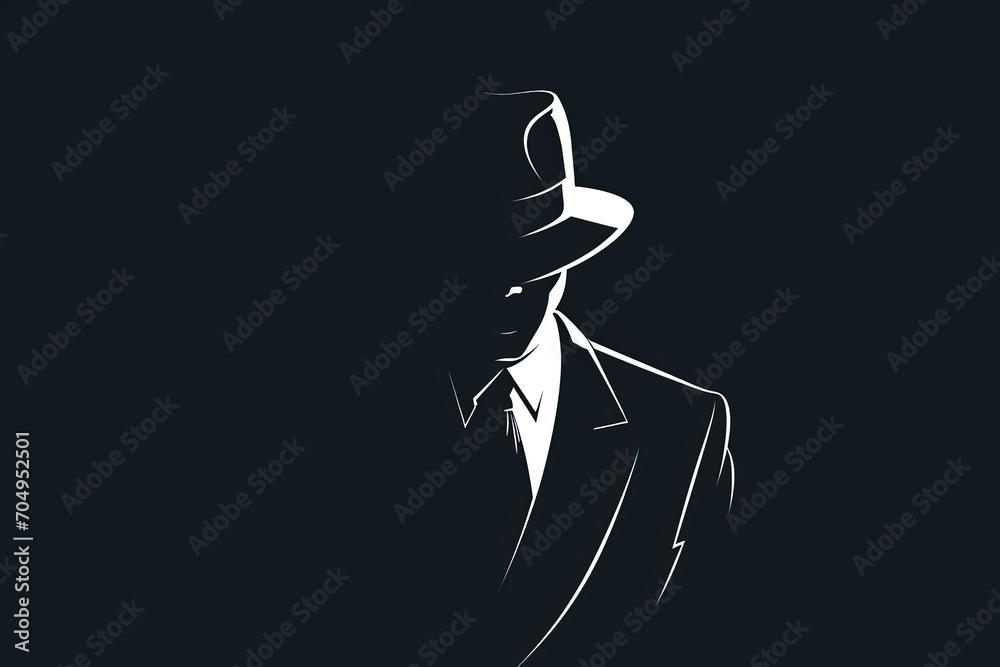 Modern and stylish mafia logo. Stock Illustration | Adobe Stock